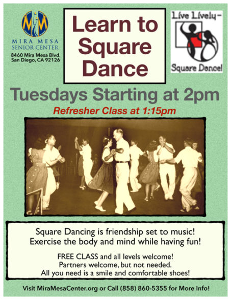 Learn to Square Dance! New class! | Mira Mesa Center